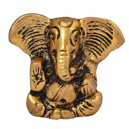 Small God Ganesh Modern Open Ear Fine Carving for Festivals