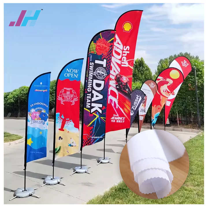 Wholesale 80/105/110g100% Polyester Fabric Beach Flag Banner Dye ...