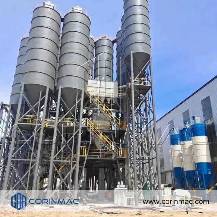 Industrial Construction Material Dry Mortar Line Stucco Plaster Dry Mix ...