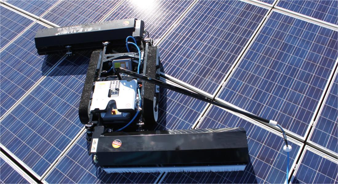 Autonomous Solar Panel Cleaning Robot Increases Solar Panel Efficiency ...