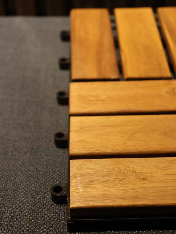Modern Waterproof Wooden Deck Tiles for Hotel Balcony Patio Outdoor ...