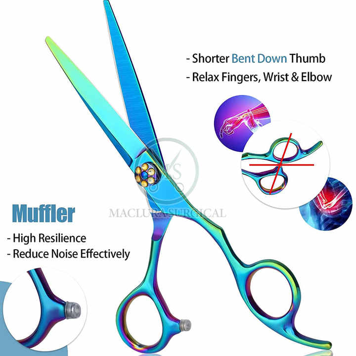 Professional Haircut Scissors for Barbers Ergonomic Design Stainless ...