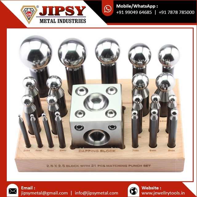 40 PC JUMBO DOMING BLOCK and DAPPING PUNCH SET for Jewelry Making