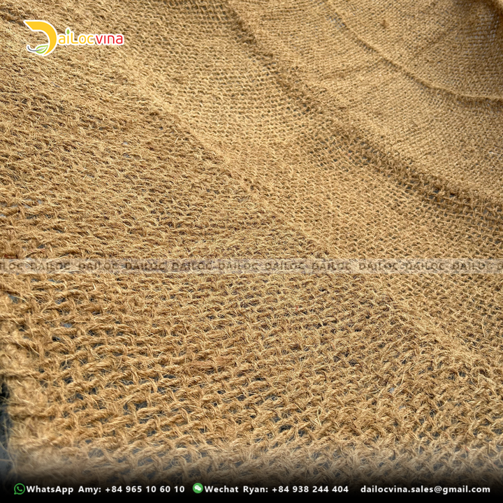 Combo Coir Shade Sail and Coir Rope - Durable & Natural