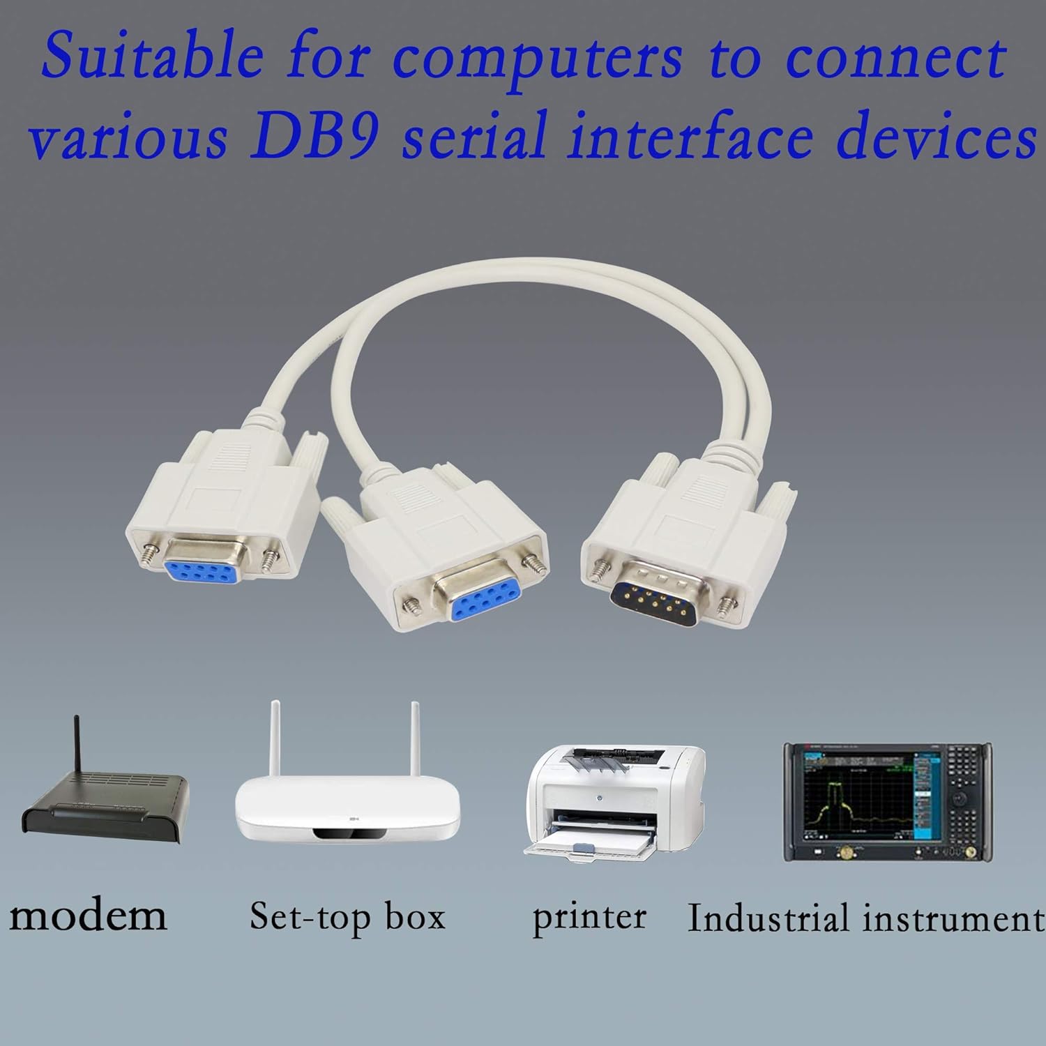 Secure Connections with Reliable db9 male to 2 female serial rs232 ...