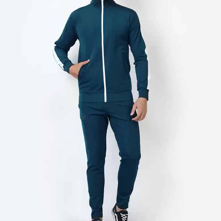 Customized Men's Tracksuits 2 Pieces Full Zip Athletic Gym Jogging ...