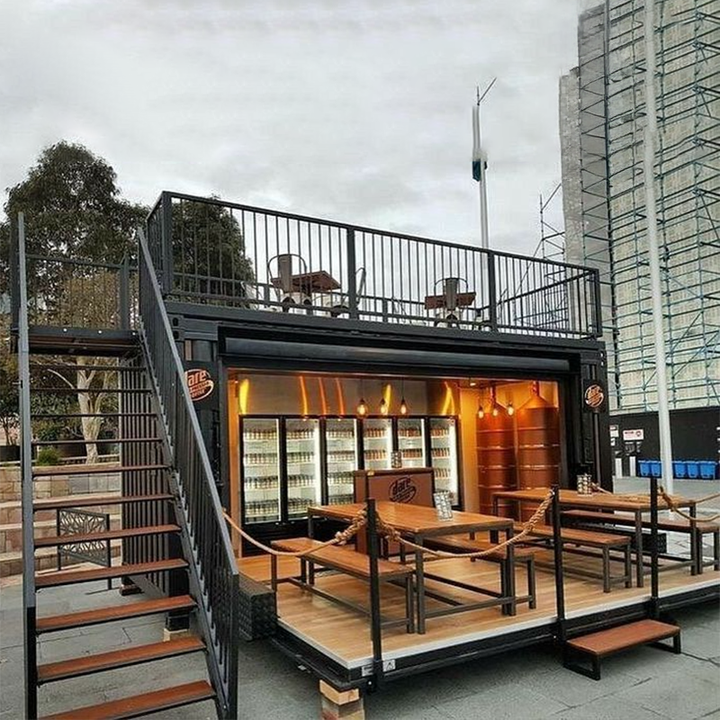 20ft 40ft Folding Container Coffee Shop Restaurant Bar