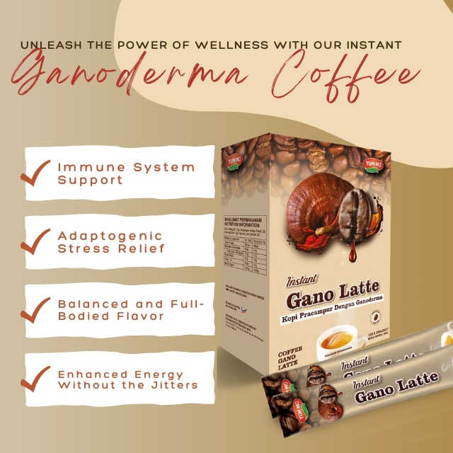 Triple Strength Instant Coffee with Cream Flavor Ganoderma 3x ...