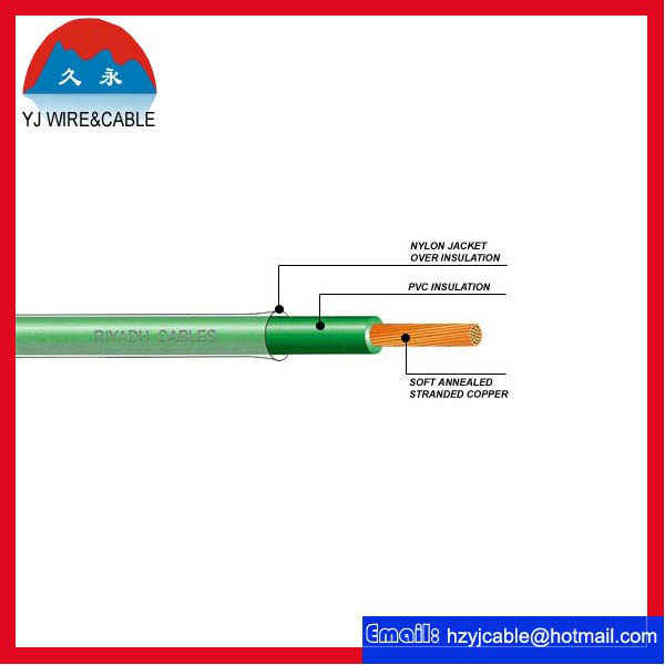 YJ OEM THHN, THWN, THW, THHW or THWN-2 Single Core 14 Awg 450V/750V Any ...