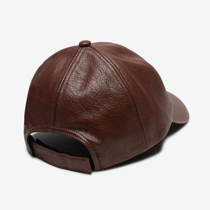 6 Panel Leather Baseball Cap Blank Baseball Caps Custom logo Dad Hats ...