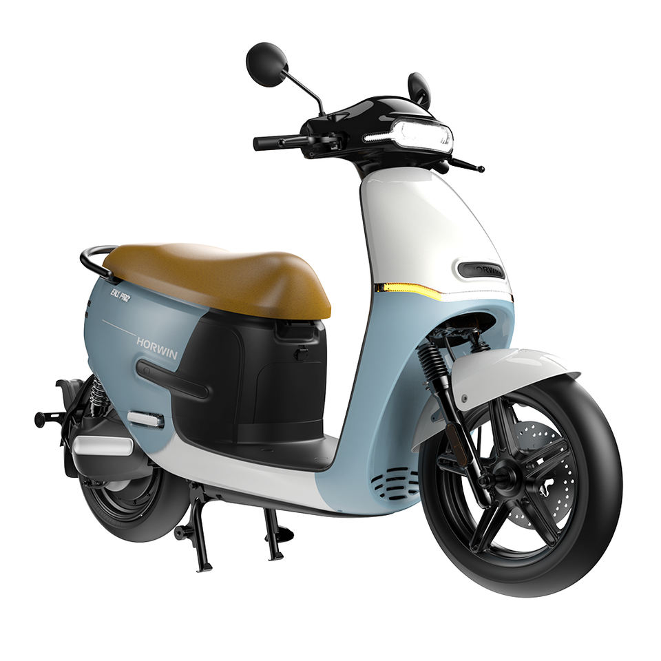 Single Battery HORWIN EK1 PRO 2025 White Electric Motorcycle - 72V 36Ah ...