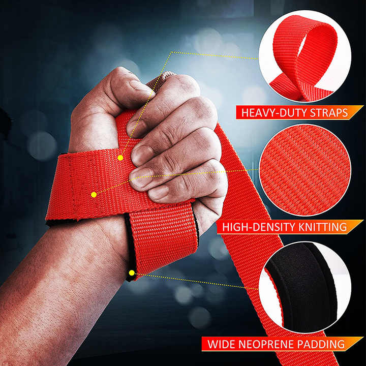 Cotton Hard Pull Wrist Lifting Straps - Deadlift Support