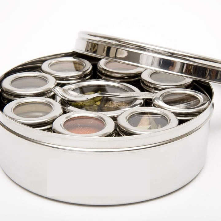 Stainless Steel Kitchen Utensils - Spice Box & Tools