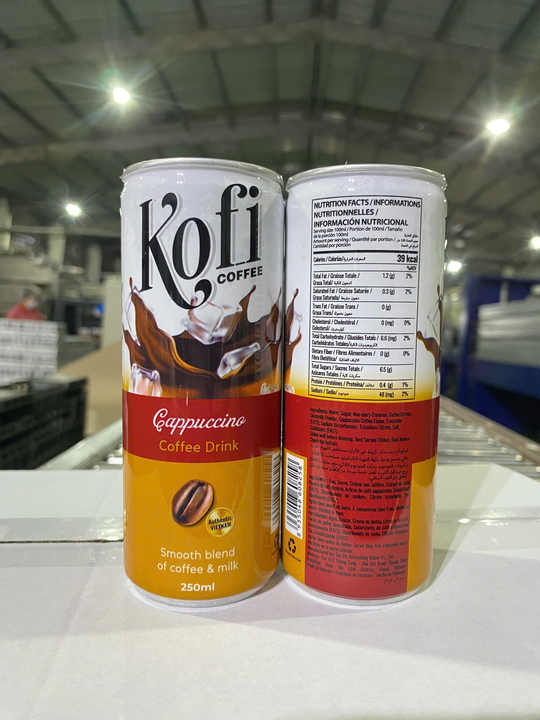 Iced Coffee drink 250ml Aluminium can KOFI Brand Free Sample - Free ...