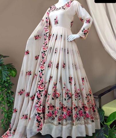 New Designer Indian Pakistani Salwar Suits dull Stitched Heavy ...