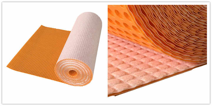 Orange Color 3mm Thick Floor Underlayment Waterproofing Membrane ...
