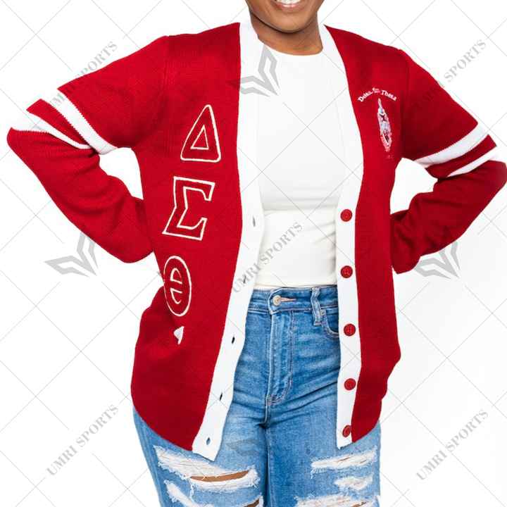Delta | Sigma | Theta Sorority Women's Winter Cardigan Knitted Greek ...