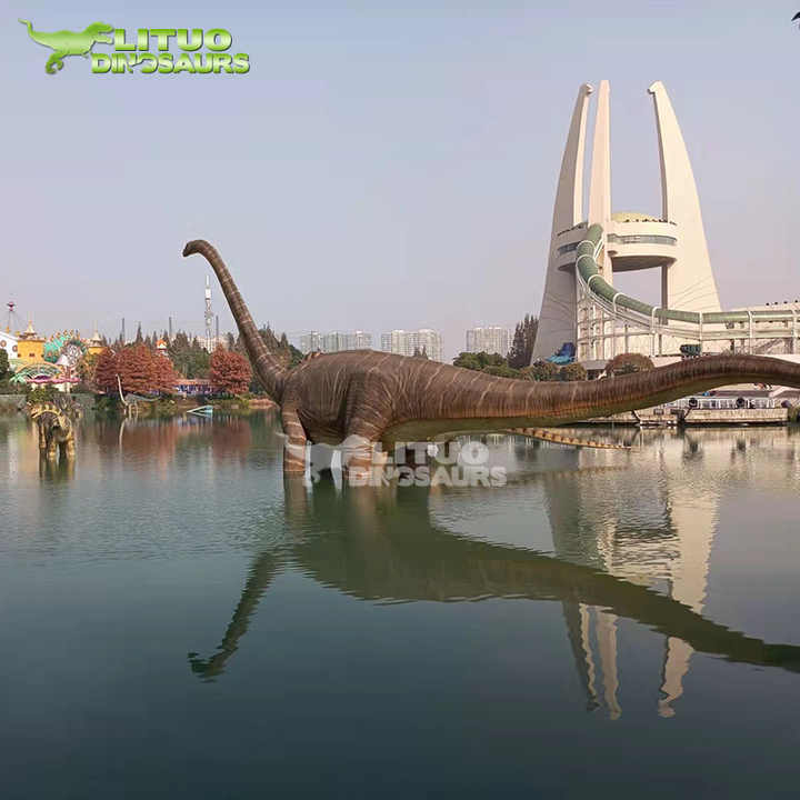 Custom Made Long Neck Animatronic Moving Dinosaurs