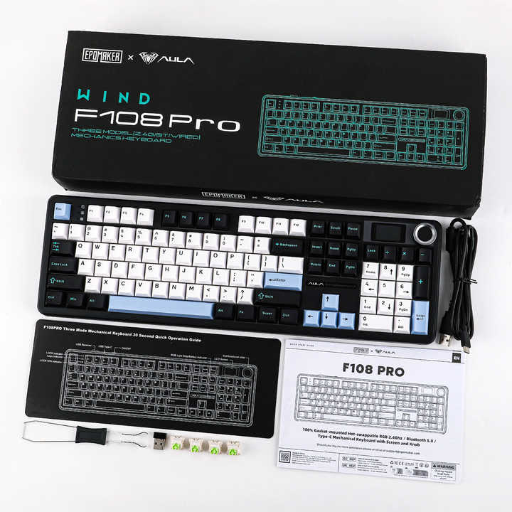 EPOMAKER X AULA F108 PRO - Customizable Mechanical Keyboard
