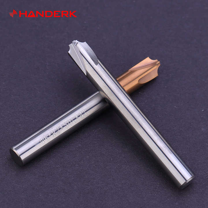 HANDERK Hrc55 Solid Carbide Inner R Milling Cutter 4Flute Corner Rounding End Mill Set for CNC ...