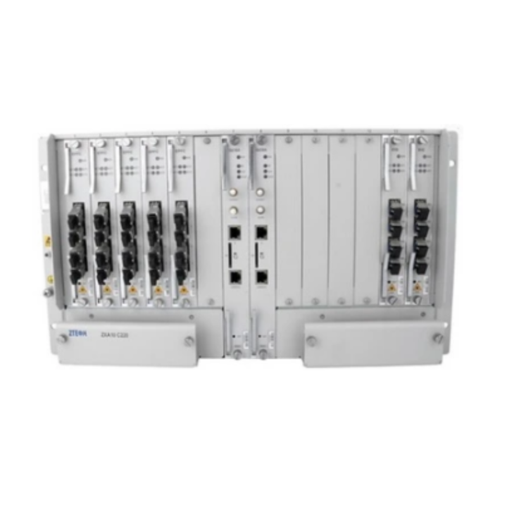 ZTE C220 OLT GPON MIT 1X EFPC, 2X POWER, 2X CPU, 2X UPLINK 8 x Port 10 ...