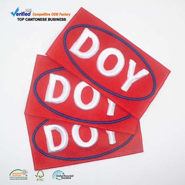 3D Embroidered Badges Factory Custom New Style Logo Embroidery Patches ...