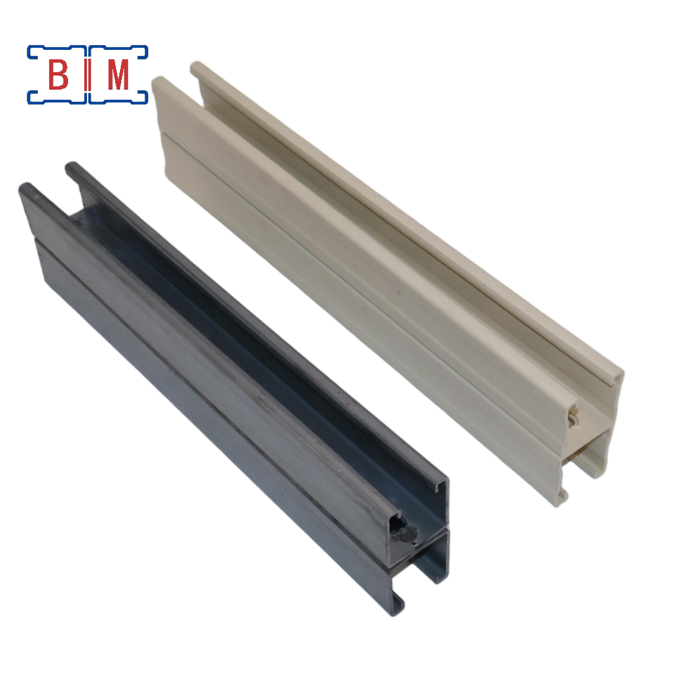 1-5/8" X1-5/8" Single Slotted White Powder Coated Back-to-Back Strut ...