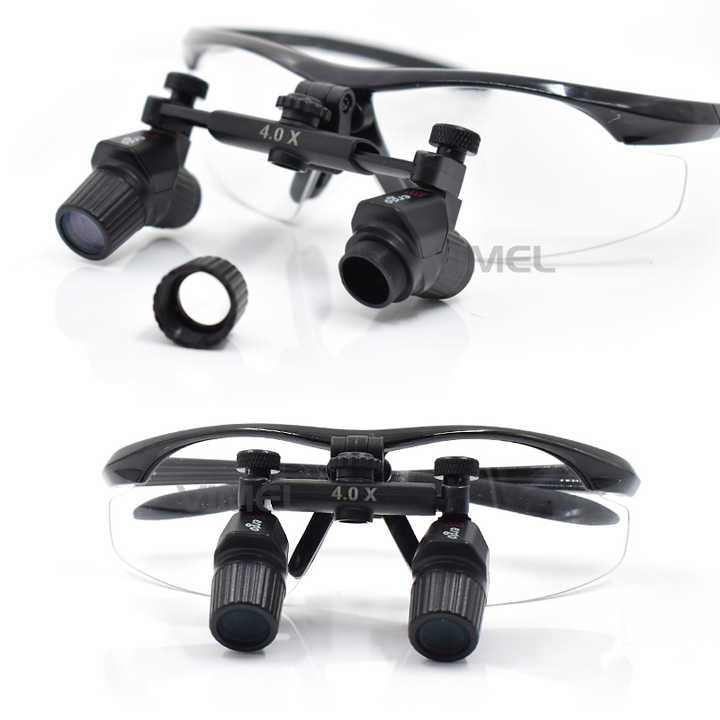 4x Dental Surgical Loupes 48° Dental Binocular Magnifying Glasses ...