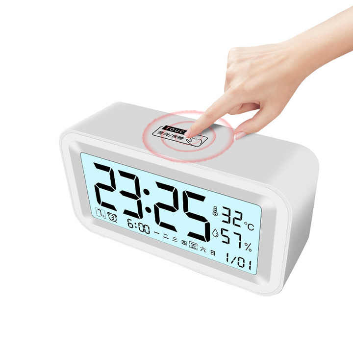 Veinasa-ht-3w Hygrometer Digital Smart Alarm Clocks For Kids Students ...
