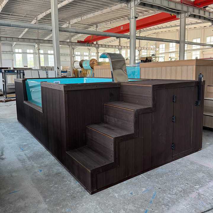 Factory Wholesale Small Size FRP Fiberglass Swim Spa Pool Prefab ...