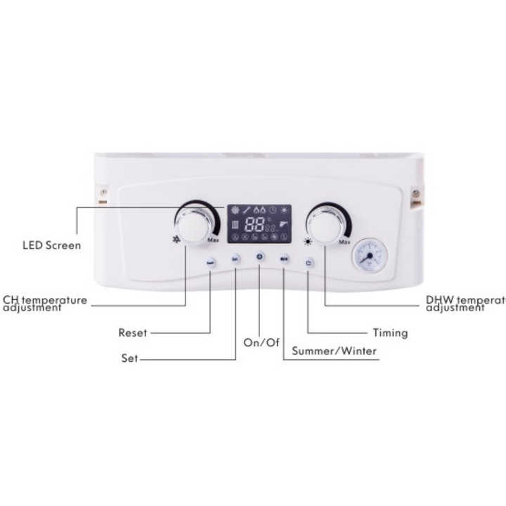 Remote Control Wall Mounted Condensing Gas Boiler 103% Efficiency ...