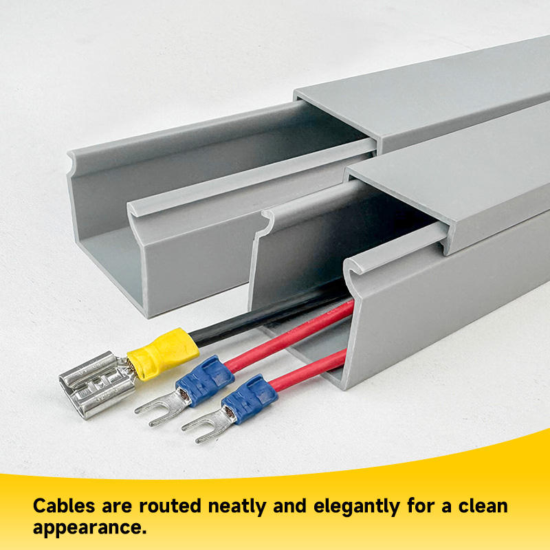 PVC Wiring Duct Slotted Cable Trunking Wire Cable Raceway Electrical ...