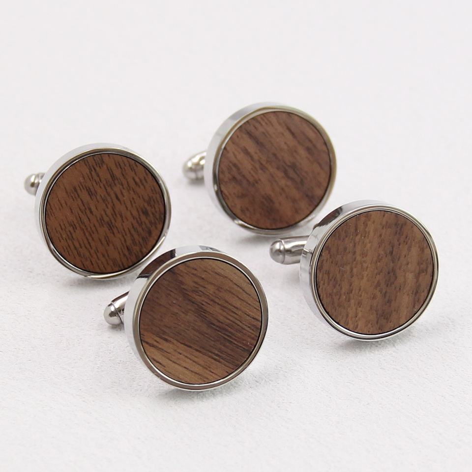 Walnut Wood Cufflinks Wood Wedding Anniversary Teacher Gift to Him ...