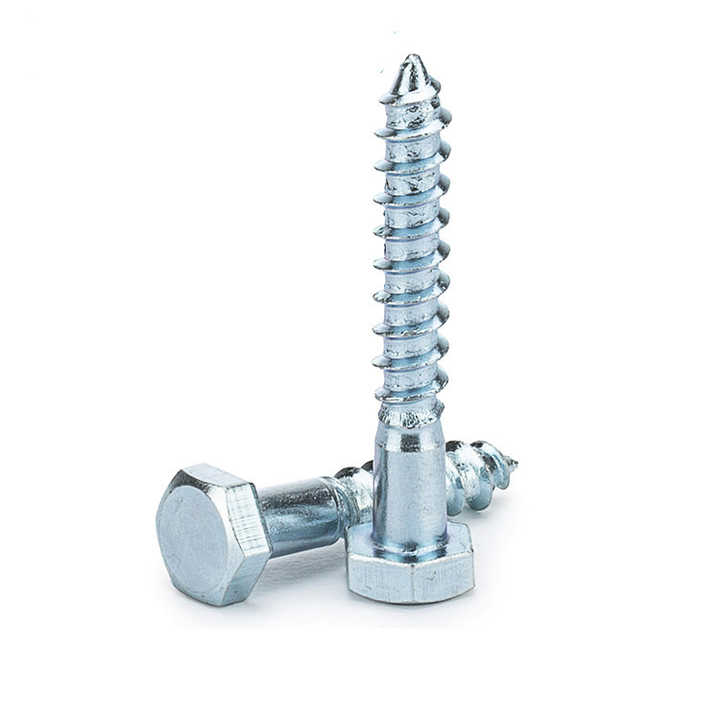 M5 M6 M8 M10 M12 M16 Din 571 Zinc Plated Steel Full Thread Wood Lag ...