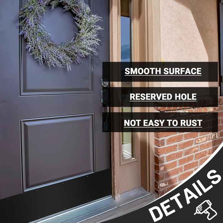 Door Kick Plate 6X30 Inches Matte Black Aluminum Door Kick Plate for ...