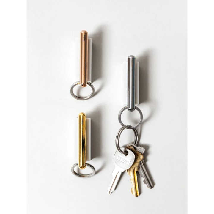 Elegant Brass Key Holder Capsule Shape Design Gold Key Rack Organizer ...