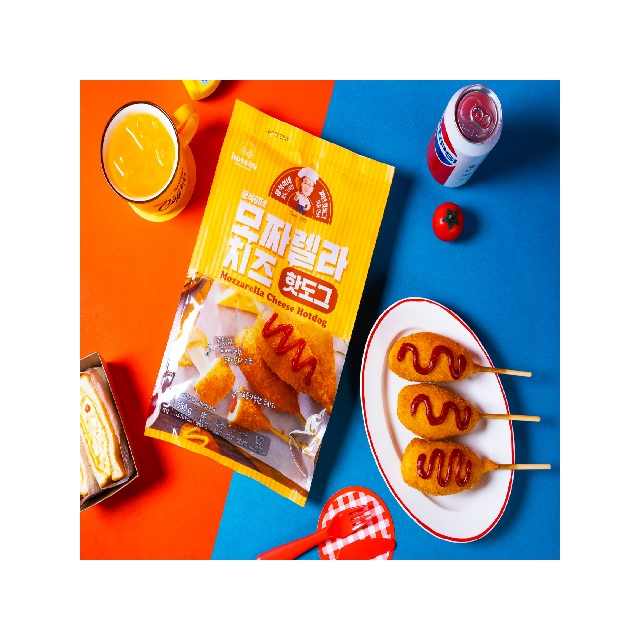 Hot Sale Korean Street Food Korean Hot Dog Mozzarella Cheese Corn Dogs ...