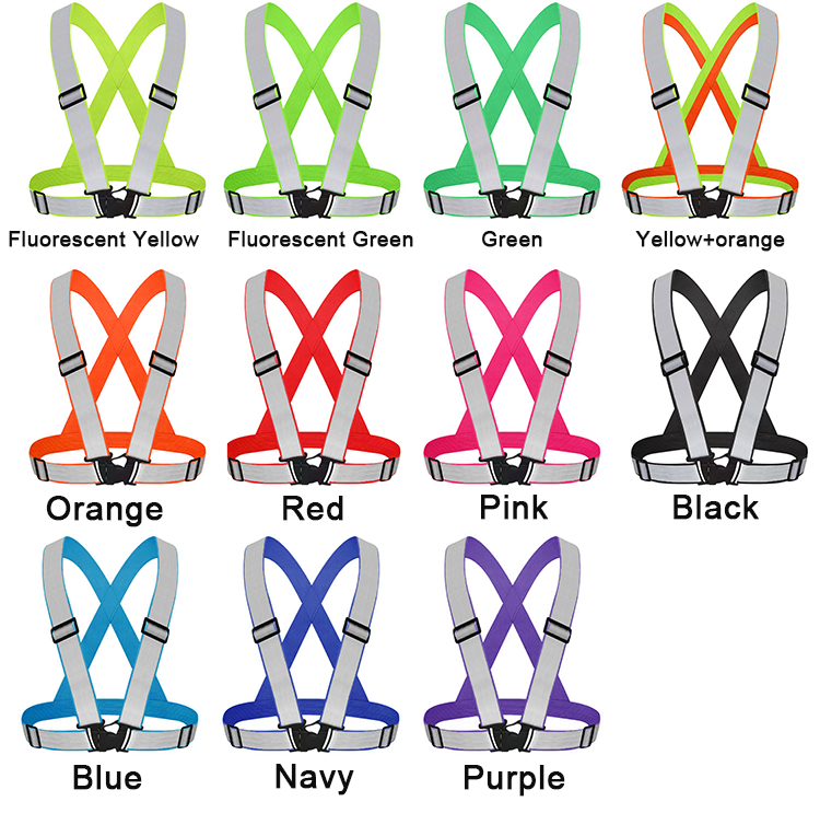 5x4cm Wider Reflective Tape Elastic Adjustable Outdoor Night Cycling ...