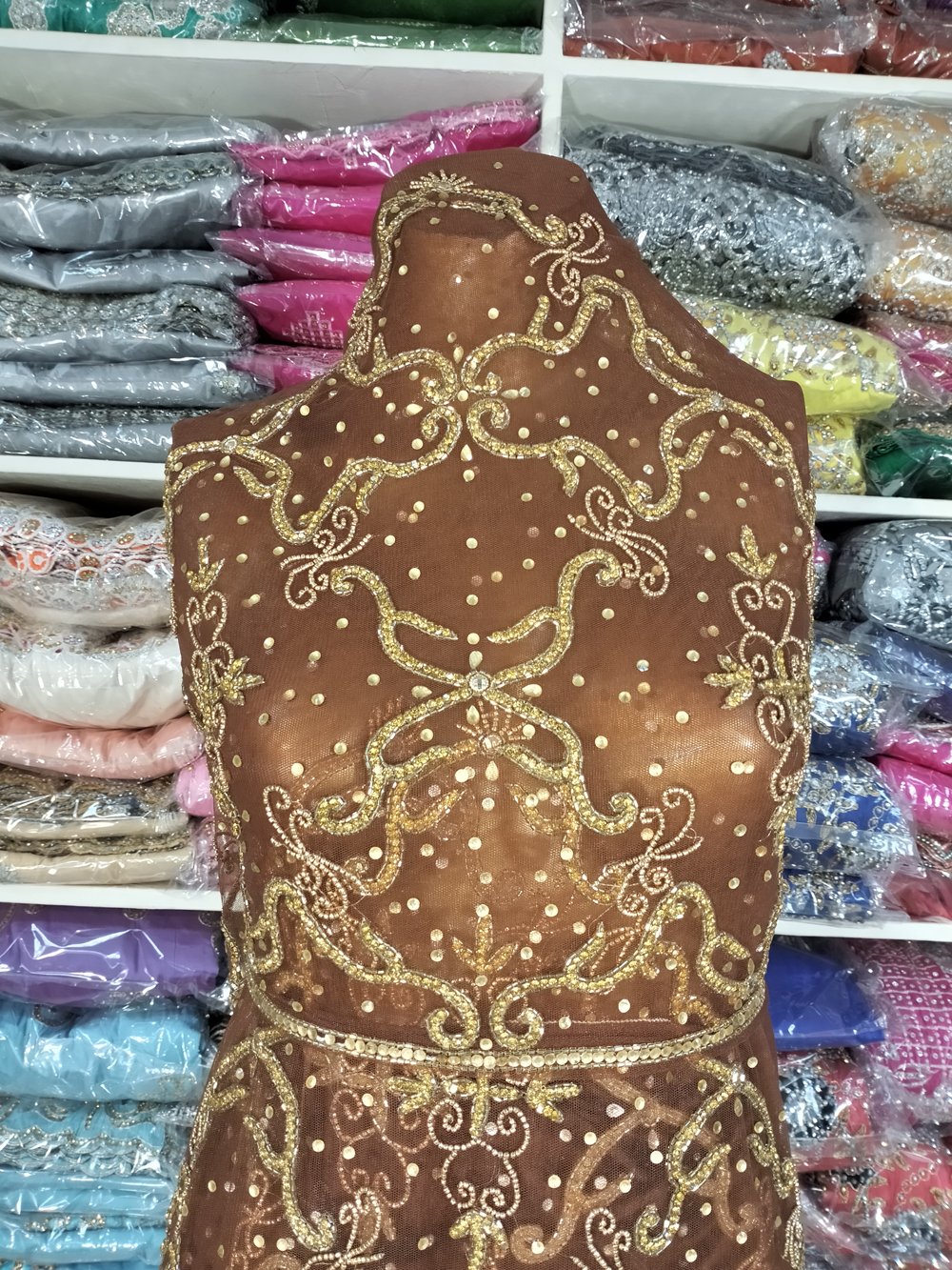 Blouse Styles for George Wrapper - Hand Beaded African Design