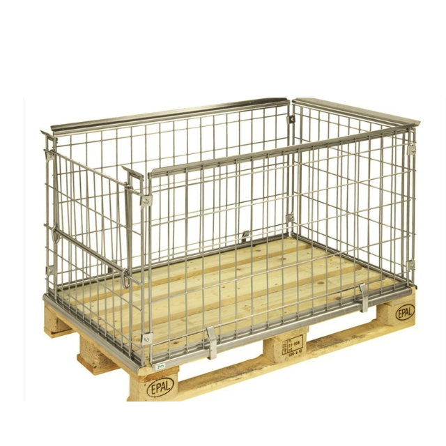 Metal Pallet Frame for Euro Pallets 640mm High Front Opening High Load ...
