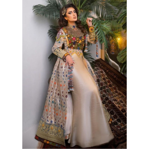 Afghani Suit - Afghanistan Suit Traditional Embroidered Design