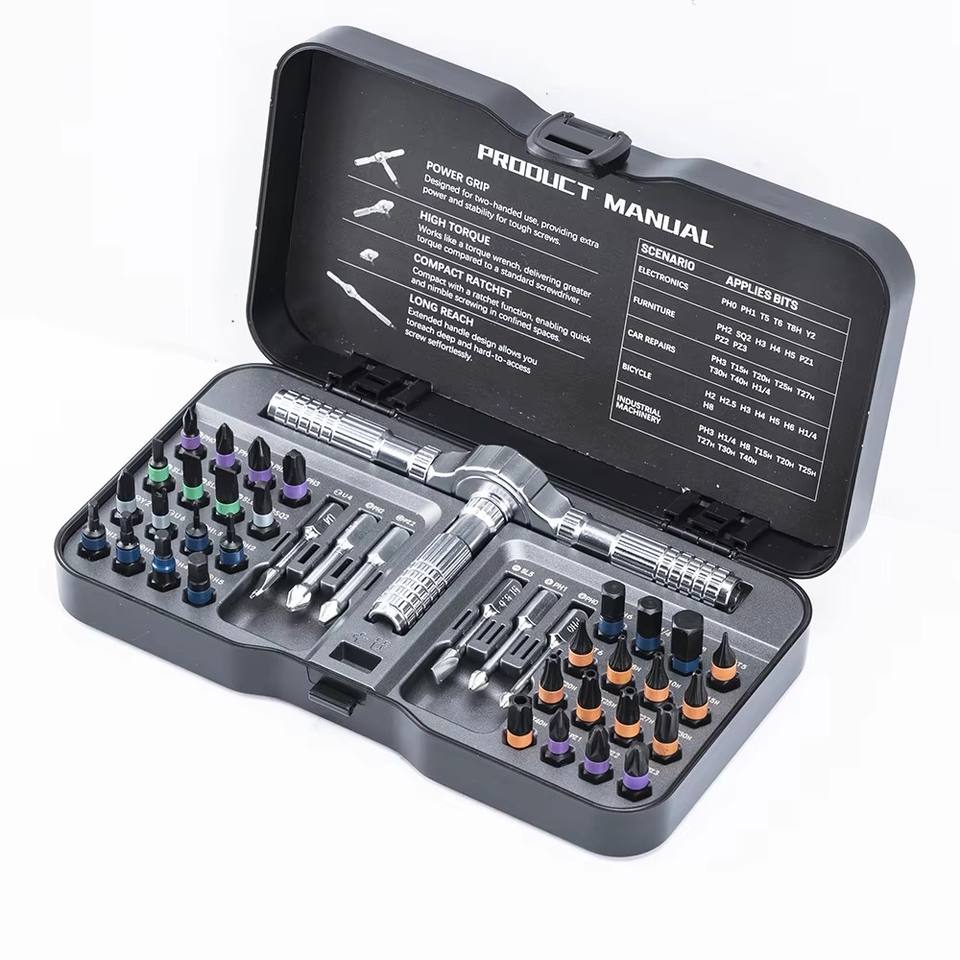 40 in 1 Magnetic Screwdriver Set DIY Ratchet Screwdriver Set with T ...