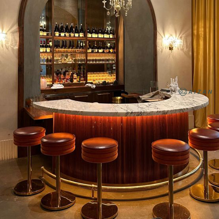 Semi circle bar cabinet store