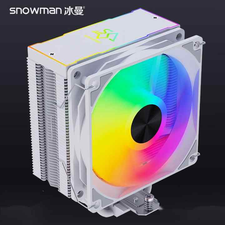 SNOWMAN MT5-V3 ARGB CPU Cooler 5 Heatpipes Silent Fan Supports LGA1700 ...