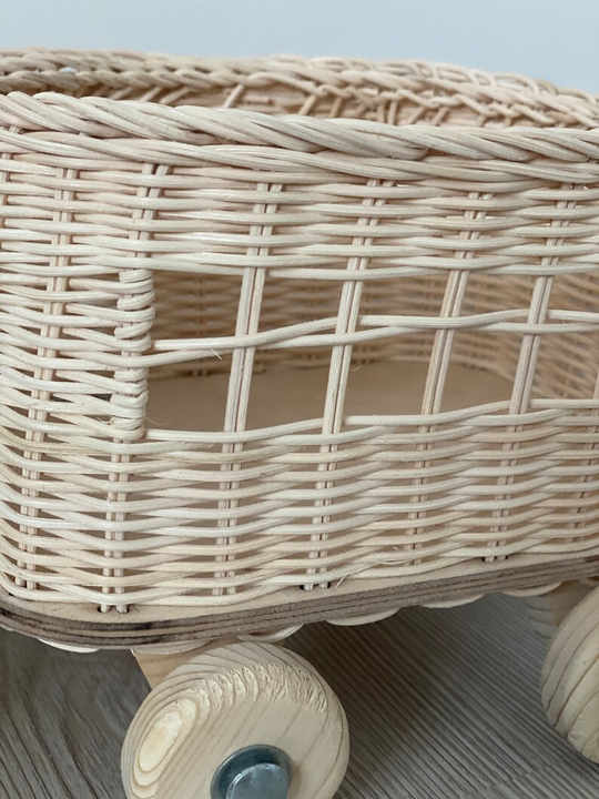 High Quality Rattan Mini Baby Shower Gift - Cute Car Rattan