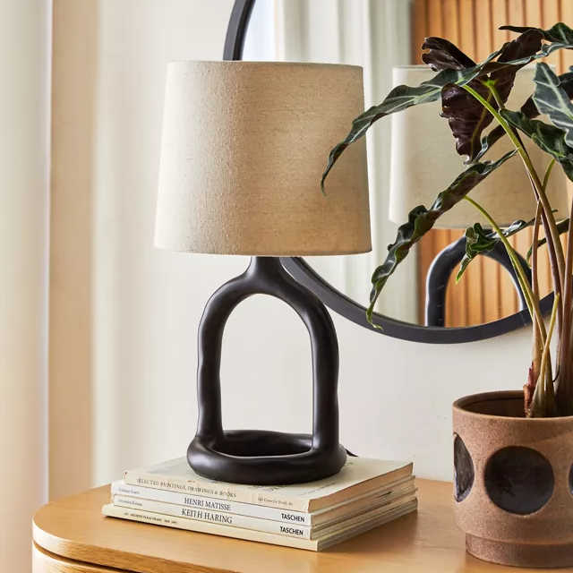 Luxury Design Aluminum Table Lamp Black Powder Coated New Look Table ...