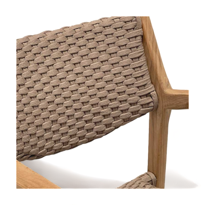 Mid Century Teak Rope Stacking Wood Arm Chair Mid Century Modern Teak ...