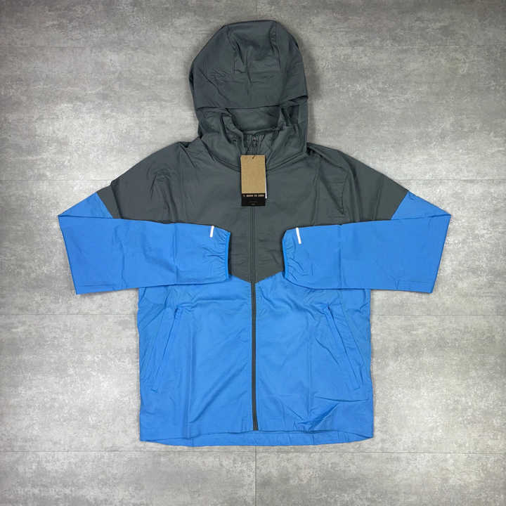 Solid Color Windbreaker Waterproof Wind Breaker Jacket Unisex ...