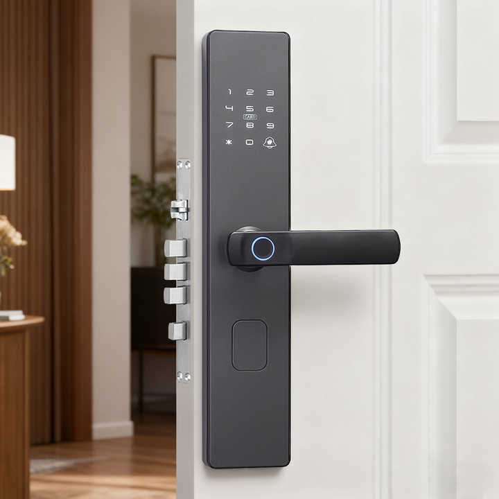 Smart Dual System Fingerprint Door Lock Cylinder Capacitive Sensor 360 ...