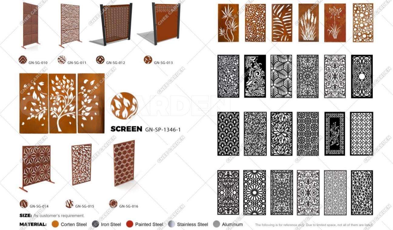 Custom Decorative Corten Steel Screens for Outdoor Spaces